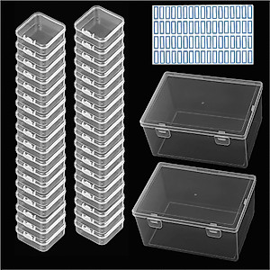 CHSZCHOMER 38 transparent plastic boxes - suitable for storing beads and small items