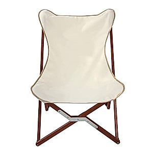 BYER OF MAINE, Pangean Tailgate Bundle, Small Table and Butterfy Chair, Natural