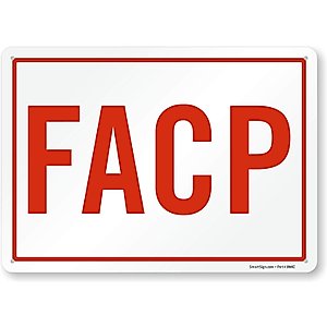 SmartSign "FACP" Sign | 10" x 14" Aluminum