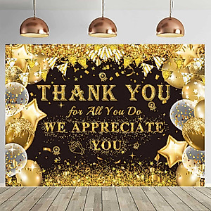 Thanks for All You Do Backdrop We Appreciate You Banner Decorations 7x5FT Thank You Photography Background for Teacher Doctor Congrats Grad Nurses Day Retirement Party Decorations Photo Props