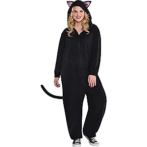 Black Cat Adult Zipster - Adult Plus Size, 1 Pc
