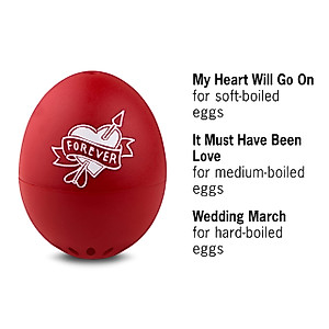 Love BeepEgg – Egg Timer for Boiling Eggs – Musical Egg Cooker for Soft, Medium, Hard Boiled Eggs – Food Safe – Singing Floating Egg Timer – Egg Cooker for 3 Levels of Doneness - Brainstream