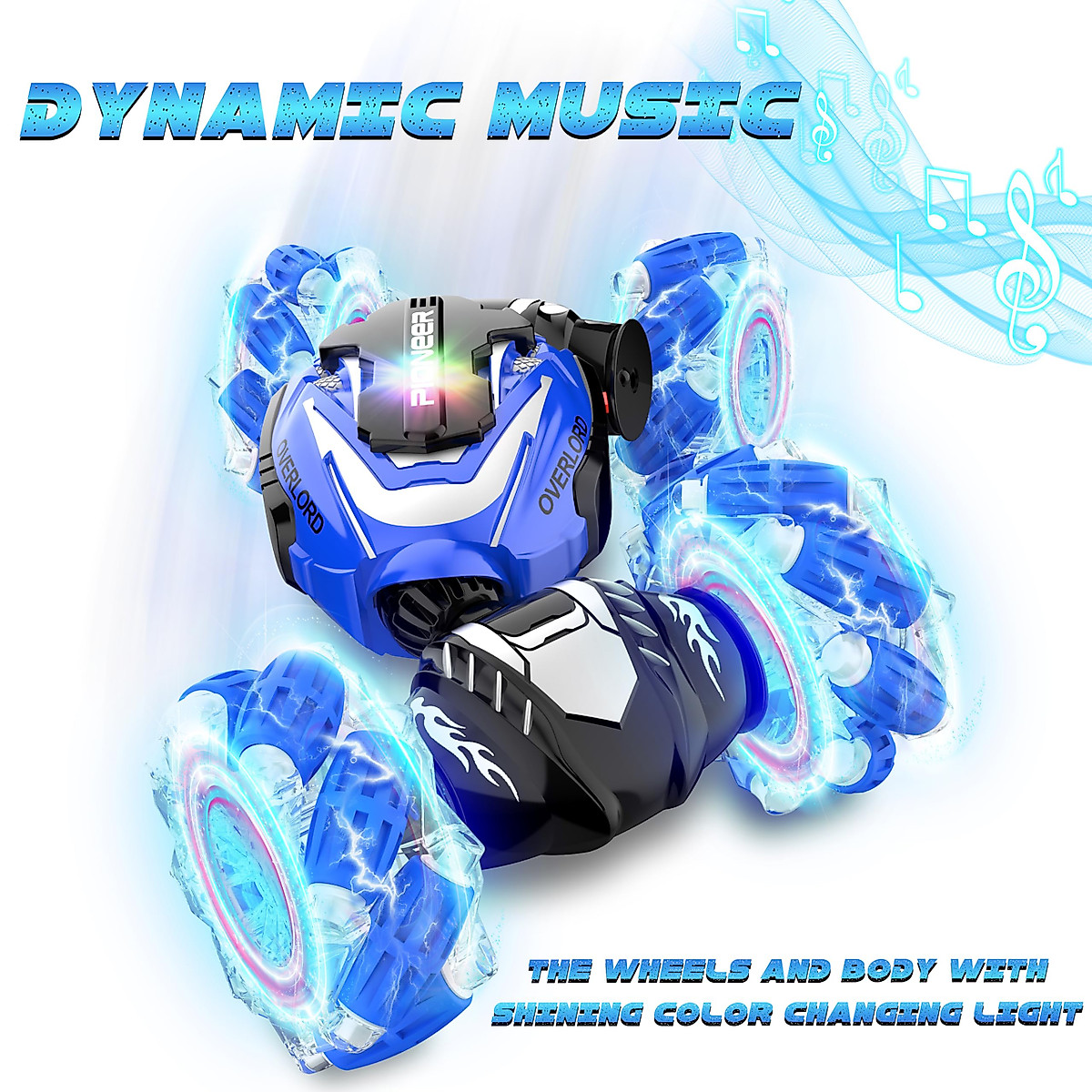 Remote Control Car, Gesture Sensing RC Stunt Car, 4 WD Transform Off Road for Rotating, 2.4Ghz Hand Controlled & Remote Control Twister Cars, RC Cars for Kids Boys Girls Toy Gift Age 6 7 8 9+ yr