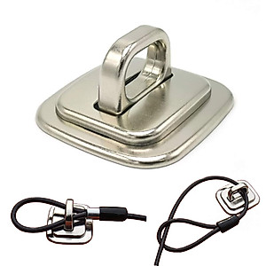 Security Anchor Base Plate for Keyed or Combination Cable Locks,Desk Mount Anchor Accessory for Cable Locks 2 Pack