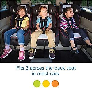 Cosco Empire All-in-One Convertible Car Seat, Extended Use All-in-One Car Seat: Rear-Facing 5-40 pounds, Forward-Facing Harness 22-50 pounds, and Belt-Positioning 40-80 pounds, Spring Petals