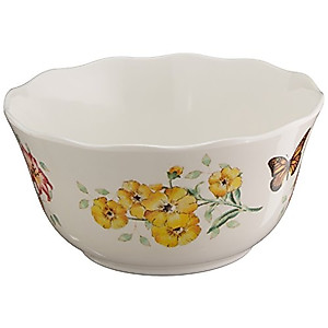 Lenox Butterfly Meadow Melamine 4-Piece Bowl Set, 1.3 LB, White