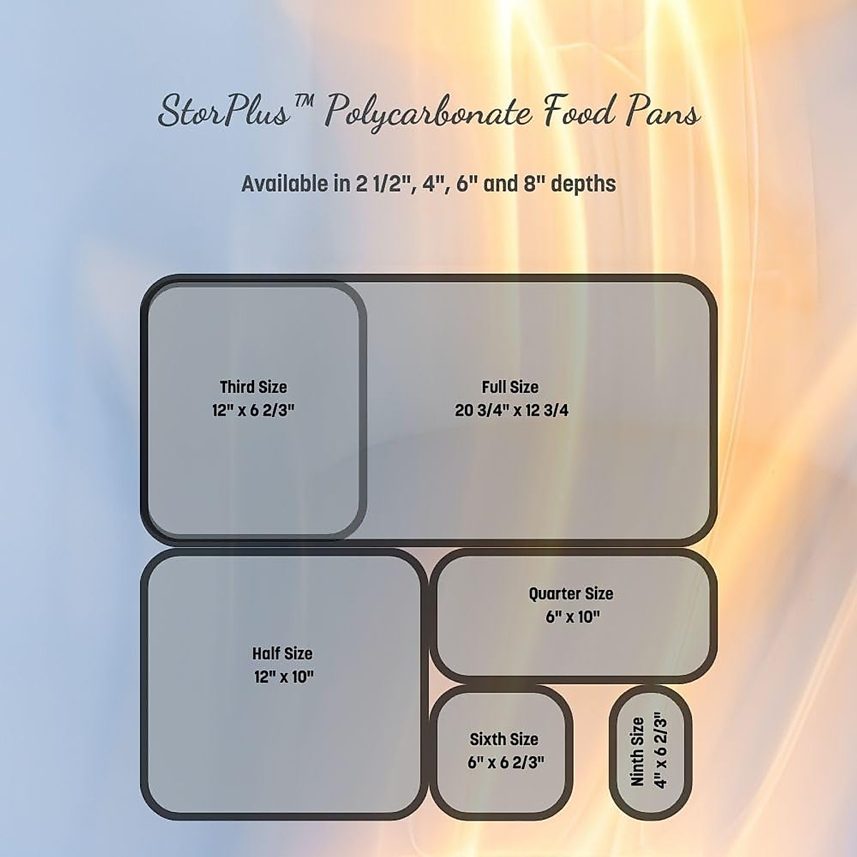Carlisle FoodService Products 10221B03 StorPlus Half Size Food Pan, Polycarbonate, 4" Deep, Black