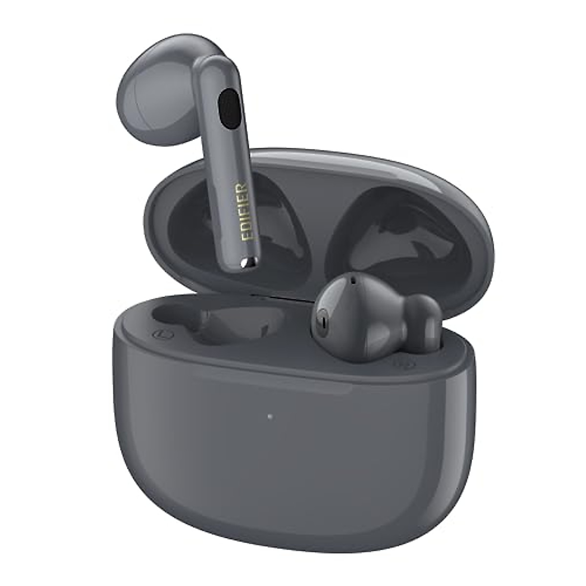 Edifier W320TN Adaptive Active Noise Cancelling Earbuds, LDAC & Hi-Res Audio Wireless, 6 Microphones AI Call Noise Cancellation, in-Ear Detection, App Control, Fast Charge, IP54, Bluetooth 5.3 - Gray