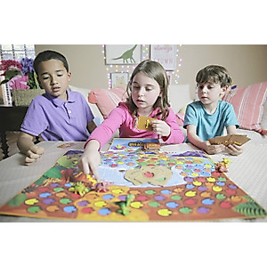 Sunlite Dino Adventure Table top Board Game Trains Social Skills, Concentration and Focus