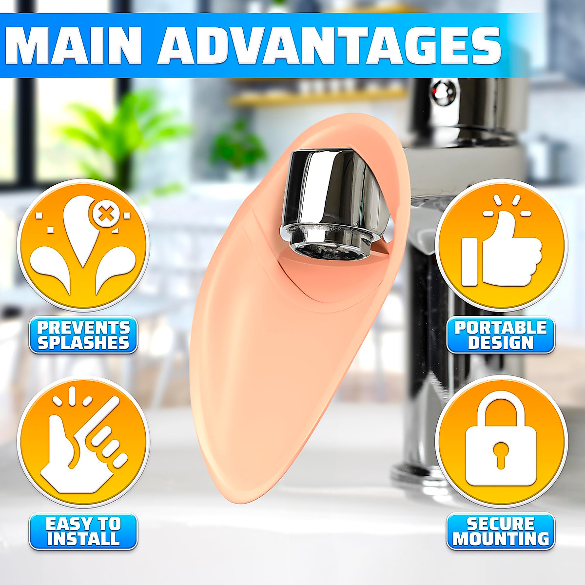 Toddler Faucet Extender for Bathroom Sink - 3Pcs Extension Faucet Cover Bathtub Baby Sink Attachment for Washing Face Hand Washing - Long Extend Water Faucet Extender Toddler Sink Fun Gadgets