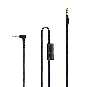 Audio Replacement Cable Compatible with HyperX Cloud Alpha, Cloud Mix Headphones, Cord Remote Volume Contro Compatible with PS4 Xbox One Controller(150cm)