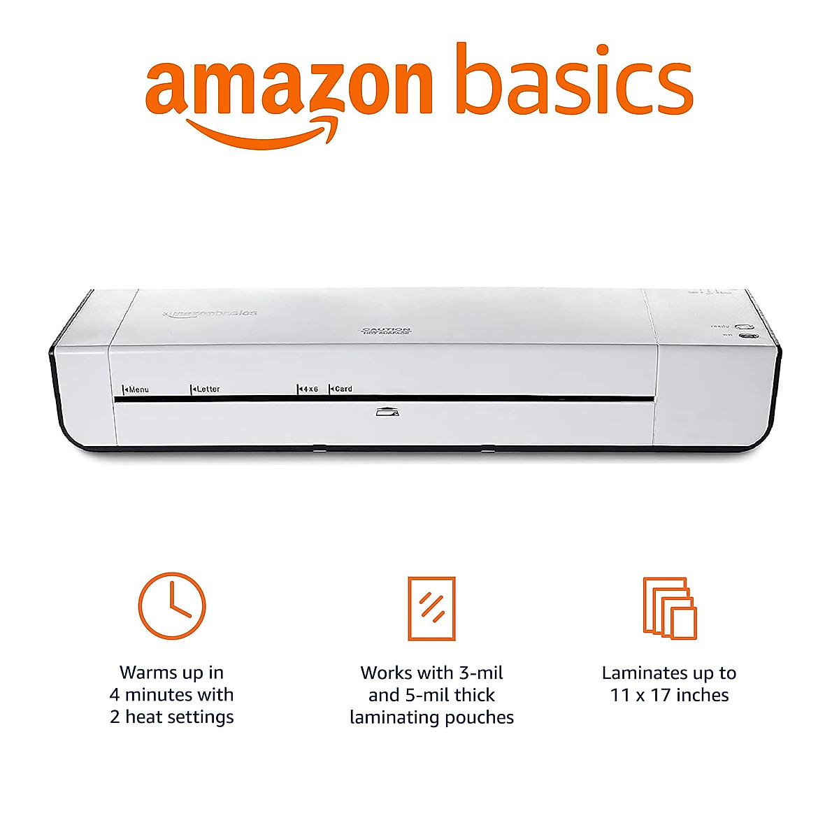 Amazon Basics 9-Inch Thermal Laminator Machine