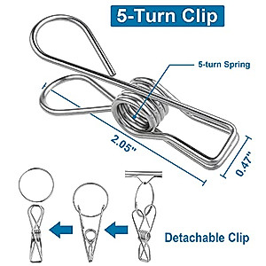 2 Pack Sock Hangers with Clips, Stainless Steel Underwear Hanger for Drying No Drilling Self-Adhesive Wall Hooks for Hanging Hats Baby Clothes Diapers Bras Towels Ties Gloves (Rectangle-8 Peg)