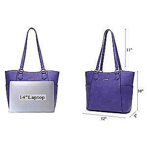 Tote Handbags for Women Purse and Wallet Set Large Shoulder Bags Crossbody Purses Satchel Purple