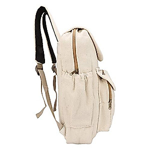 Suman Handicraft Himalyan Hemp Laptop Bag Backpack/ Traveller Bag, A Great Product- Off White