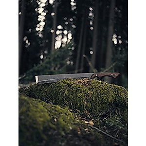 Barebones Japanese NATA Tool - Machete Perfect for Chopping, Splitting & Cutting - Stainless Steel Hunting Machete - Hardwood Walnut Handle - Stainless Steel Blade (Updated Version)