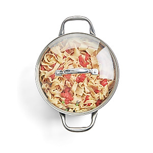 Cuisipro Easy Release Hard Anodized Stainless Steel Stock Pot, 6qt/9.5"diam