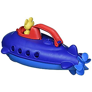Green Toys Disney Baby Exclusive Mickey Mouse Submarine - Pretend Play, Motor Skills, Kids Bath Toy Floating Pouring Boat. No BPA, phthalates, PVC. Dishwasher Safe, Recycled Plastic, Made in USA.