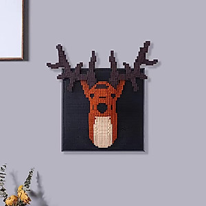 BDYDT Wall Art Deer Building Blocks Set; A Wall Decor Set for Adults Who Love Creative Hobbies(1651 Pieces) Toys Gifts for Kid and Adult