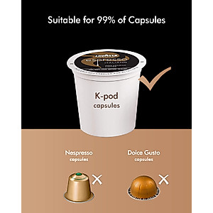 SIFENE 3-in-1 Single Serve Coffee Maker for K-pods, Ground Coffee, and Loose Leaf Tea, Custom Temperature and Strength Control, Quick Brew with Large 50 oz Reservoir