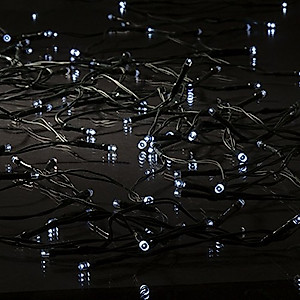 Pure Garden 50-119 Solar Powered String LED Lights, 39', White