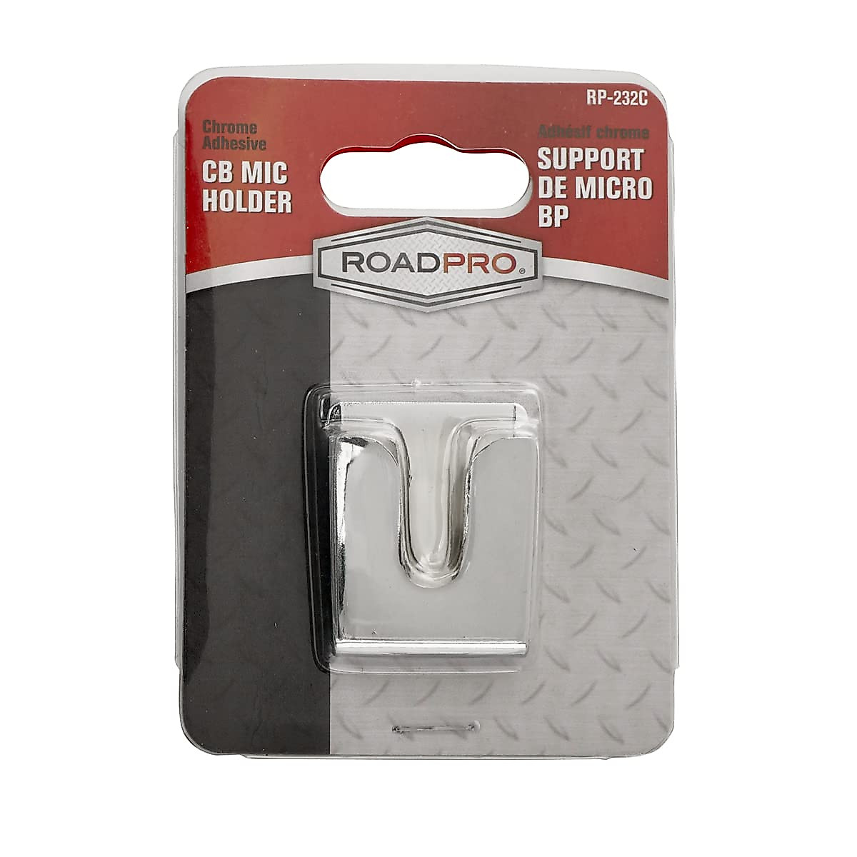 RoadPro RP-232C Chrome Plated CB Microphone Holder