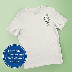 Print Works Vanishing Embroidery Transfers, for White/Light-Colored Fabrics, 5 Sheets, Inkjet, 8.5 x 11 (00536)