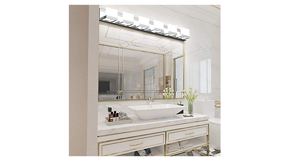 Tipace Modern 6 Lights LED Vanity Light for Bathrooms