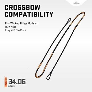 TenPoint Wicked Ridge Replacement String for RDX 400 Crossbow (HCA-13419-S) - Also Compatible with Fury 410 De-Cock