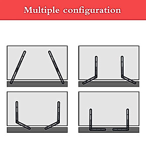 Dynavista Soundbar Mount Sound Bar TV Bracket for Mounting Above or Under TV, Fits 22lbs(10kg) with Adjustable Long and Short Extension Arm
