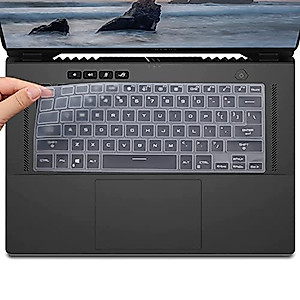 Keyboard Cover for 2023 2022 ASUS ROG Zephyrus G14 GA402, Zephyrus M16 GU604 GU603, ROG Zephyrus G15 GA503 & Zephyrus G16 GU603,ROG Flow X13，TUF Dash 15 TUF516PE & TUF Dash F15 Series Laptop - Clear…
