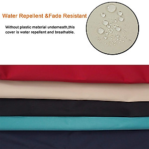 Sigmat Customize Size Outdoor Seat Cushion Cover Water-Resistant Patio Deep Seat Chair Cushion Cover Bench/Settee/Swing Cushion Slipcover-Only Cover