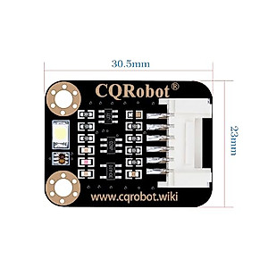 CQRobot TCS34725FN Color Sensor Compatible with Raspberry Pi/Arduino/STM32. ADC, I2C Interface, Output RGB Data/Light Intensity Table. for Light Test, Phones, Computers, Industries, Lighting.