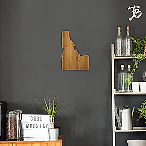 Totally Bamboo Idaho State Shaped Bamboo Serving & Cutting Board