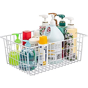 iPEGTOP Set of 2 Freezer Cabinet Shelf Rack & Wire Storage Freezer Baskets