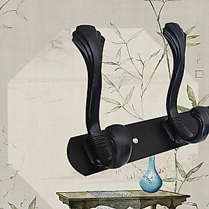 AOLZUNK Wall Mount Coat Rack, Stainless Steel Rack with 4 Hooks for Hanging Coats Towels Keys for Kitchen, Bathroom,