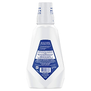 Crest 3D White Glamorous White Mouthwash, Alcohol Free Multi-Care Whitening Mouthwash, Arctic Mint, 32 fl oz (946 mL)