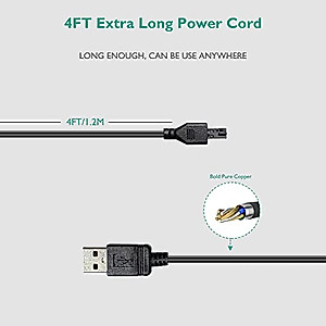 Lnauy Charger for PetSafe Receiver - 4 Ft USB Charging Cable Replacement Cord for Multiple Wireless and In-Ground Fences Power Supply Adapter
