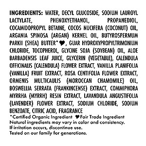 SheaMoisture Baby Wash & Shampoo for All Skin Types Raw Shea, Chamomile & Argan Oil Baby Wash and Shampoo with Frankincense & Myrrh to Help Cleanse 13 oz