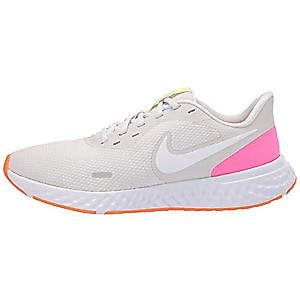 Nike Women's Revolution 5 Running Shoe, Platinum Tint/White-Pink Blast-Total Orange-Lemon Venom, 5.5 Regular US