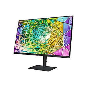SAMSUNG 32 Inch 4K UHD, Computer, Vertical, HDMI Monitor, USB Port, HDR10 (1 Billion Colors), TUV-Certified Intelligent Eye Care, S80A (LS32A804NMNXGO),Black