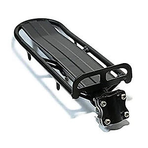 KUYYFDS,Bike Rack Bicycle Aluminum Touring Carrier Frame Mounted for Heavier Side Loads Black 1pc Bike Rack Bike Accessories Bike Fender