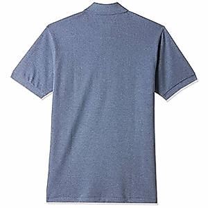 Lacoste mens Short Sleeve Chine Pique Polo Shirt, Light Indigo Blue, X-Large US