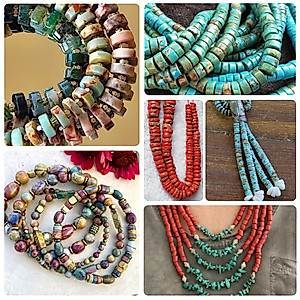 150PCs Natural Red Jasper Spacer Beads, Loose Semi Precious Flat Round Gemstone Heishi Disc Stone Beads for Beading Jewelry Making 4mm*2mm 38cm