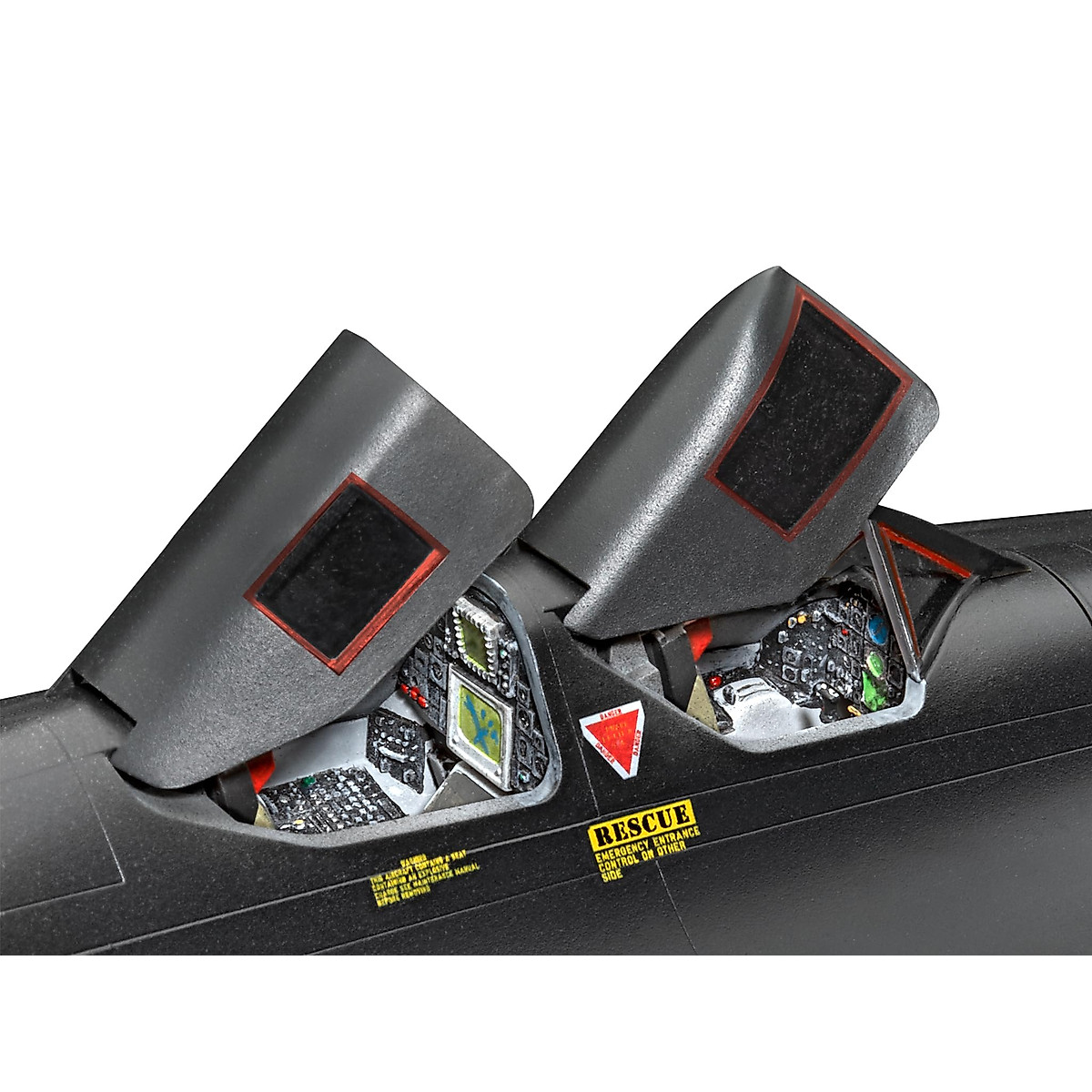 Revell Level 5 Model Kit Lockheed SR-71A Blackbird Stealth Aircraft The World's Fastest Stealth Jet 1/48 Scale Model