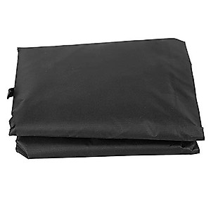 Zerone Swing Cushion Cover, 3Seat Foldable Waterproof Furniture Chair Cushion Bench Settee Cushion Replacement for Outdoor Patio Garden Yard (Black)