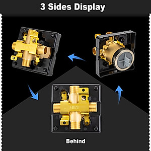 WIRELEL R10000-UNBX Compatible with Faucet Universal Tub and Shower Valve Body for Tub Trim Kits, Shower Flow Control Valves Replacement