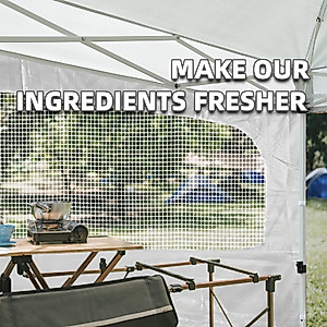 Turtle Life Sunshade Sidewall with Mesh Window and Zipper for 10x10 Pop Up Straight Canopy, 1 Pack,Black