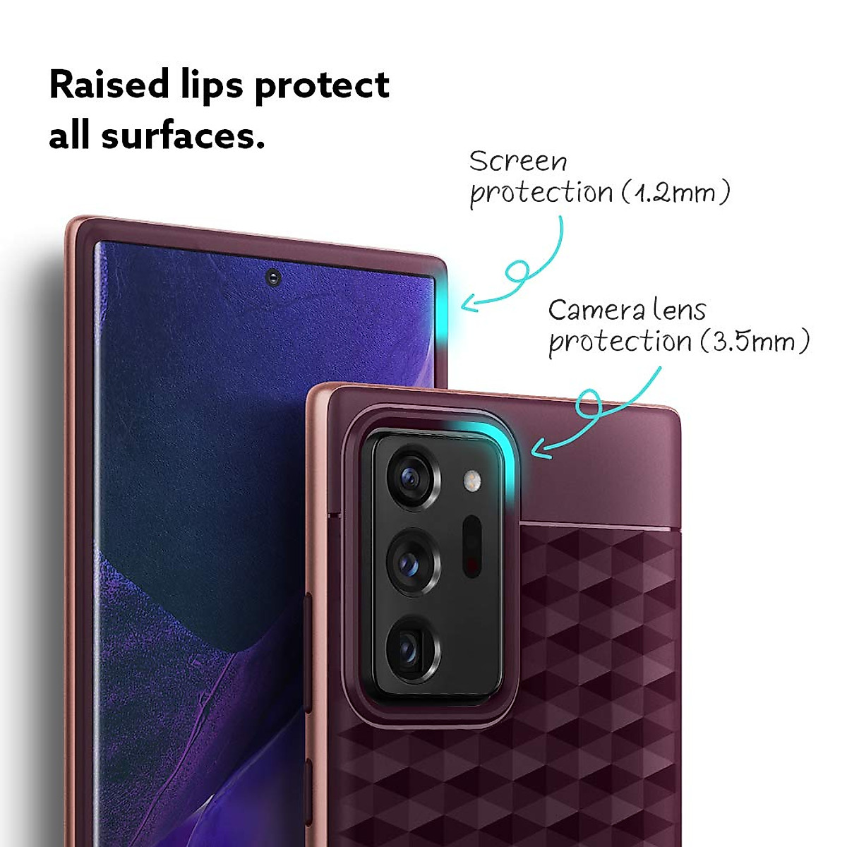 Caseology Parallax for Samsung Galaxy Note 20 Ultra Case (2020) 5G - Burgundy