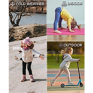 Snoozzz'n Boys Girls Toddler Little Kids Unisex Cotton Stretch Snug Fitting Long Pant Leggings -Multi Packs